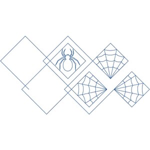 Spooky Spider Plaid - Digital Longarm Quilting Design for Edge to Edge ...