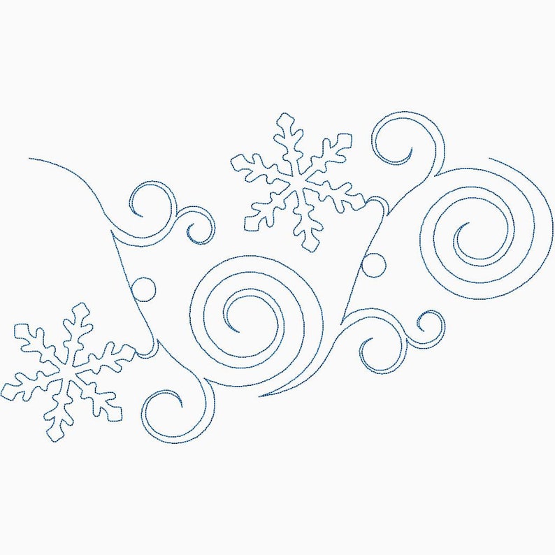Snow Blitz - Digital Quilt Pantograph | Christmas Longarm Quilting ...