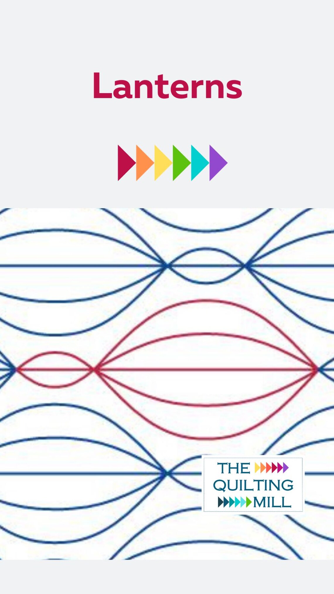 Lanterns - Digital Pantograph | Geometric Quilting Pattern for Longarm ...