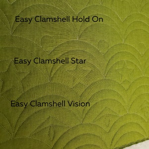 Easy Clamshell Hold on - Digital Longarm Quilting Design for Edge to ...