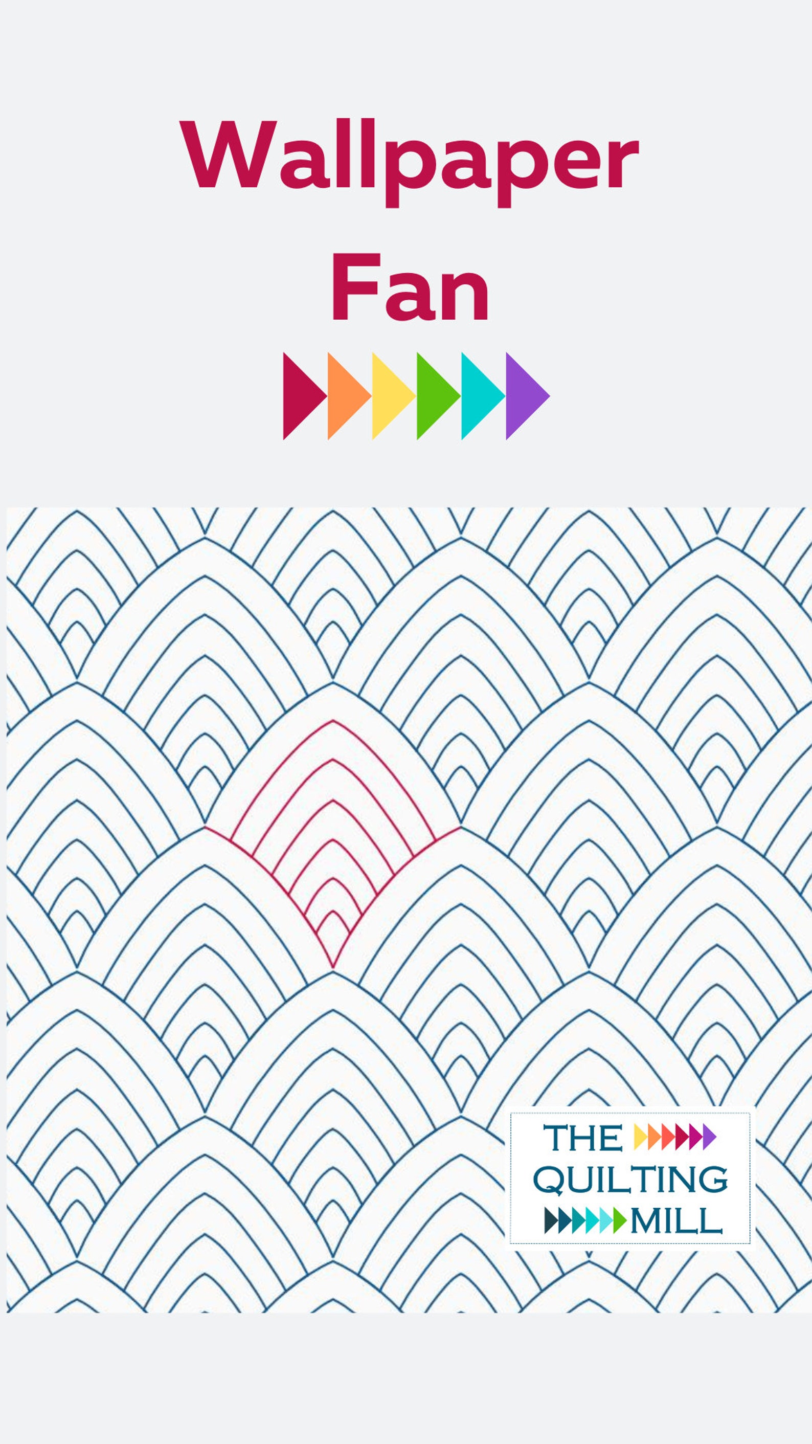 Wallpaper Fan - Longarm Pantograph | Modern Fan Quilting Pattern ...