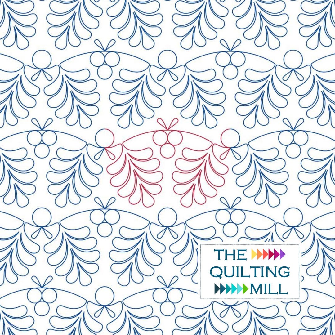 Pine Cone Garland - Digital Pantograph | Festive Edge-to-edge Quilting ...