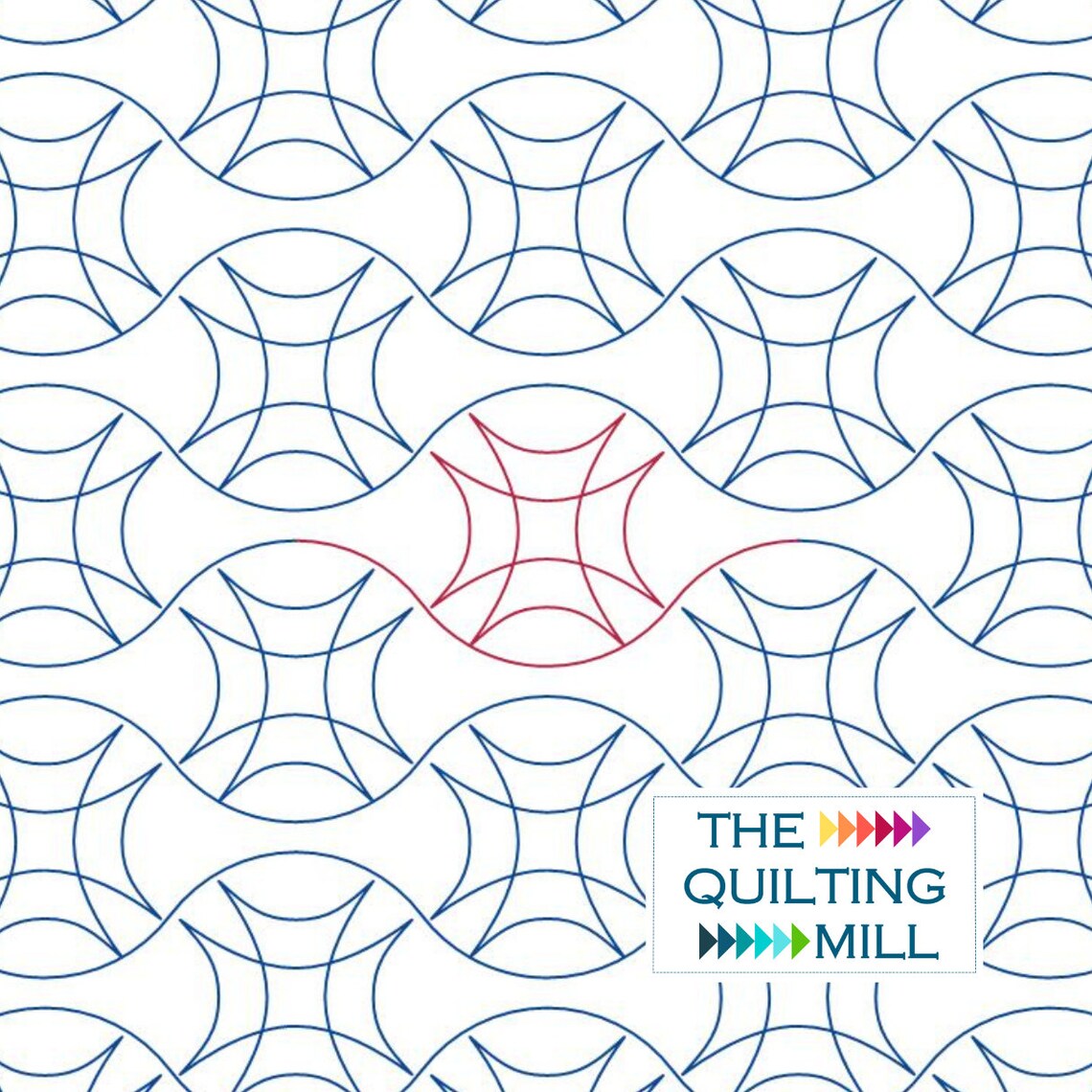 Hall of Mirrors - Longarm Quilting Pantograph | Digital Geometric ...