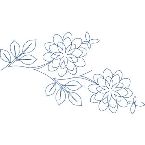 Erika’s Garden - Floral Digital Pantograph | Whimsical Quilting Pattern ...