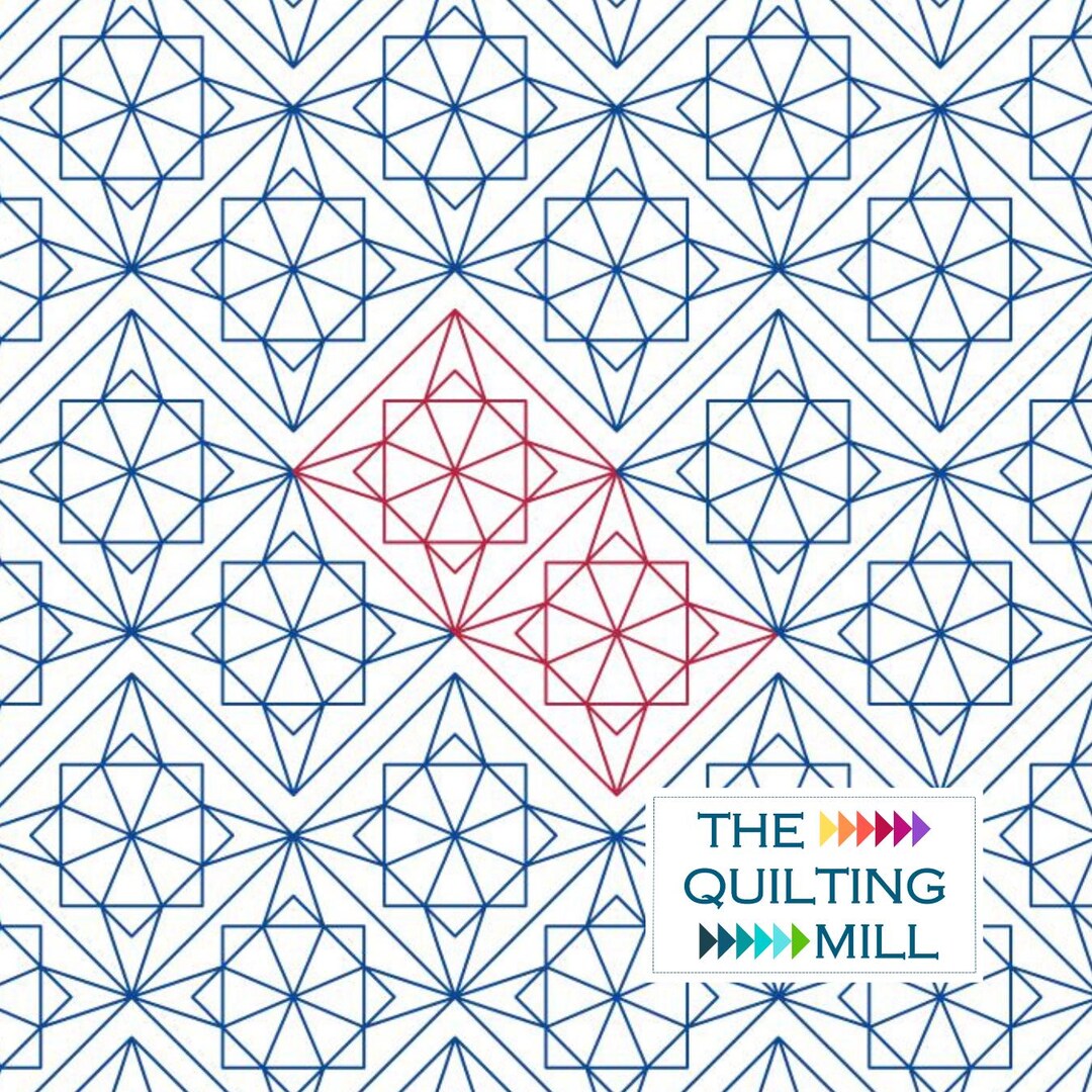 Prismatic Squares - Quilting Pantograph | Digital Longarm Pattern ...