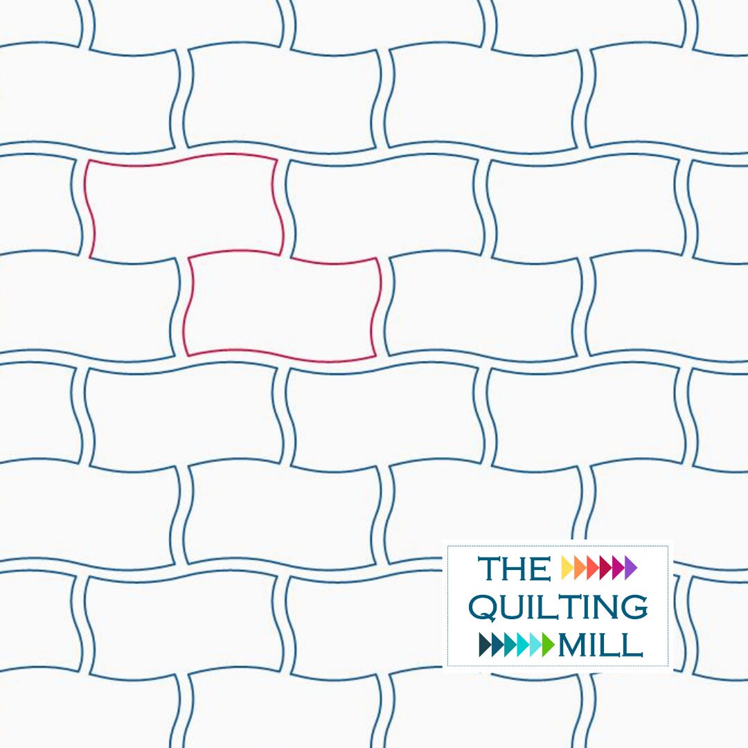 Wobbling Bricks - Digital Longarm Quilting Design for Edge to Edge ...