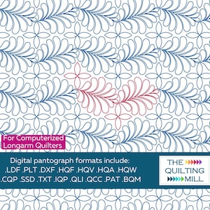 Citrus Crush - Quilting Pantograph | Leaf & Floral Digital Longarm ...