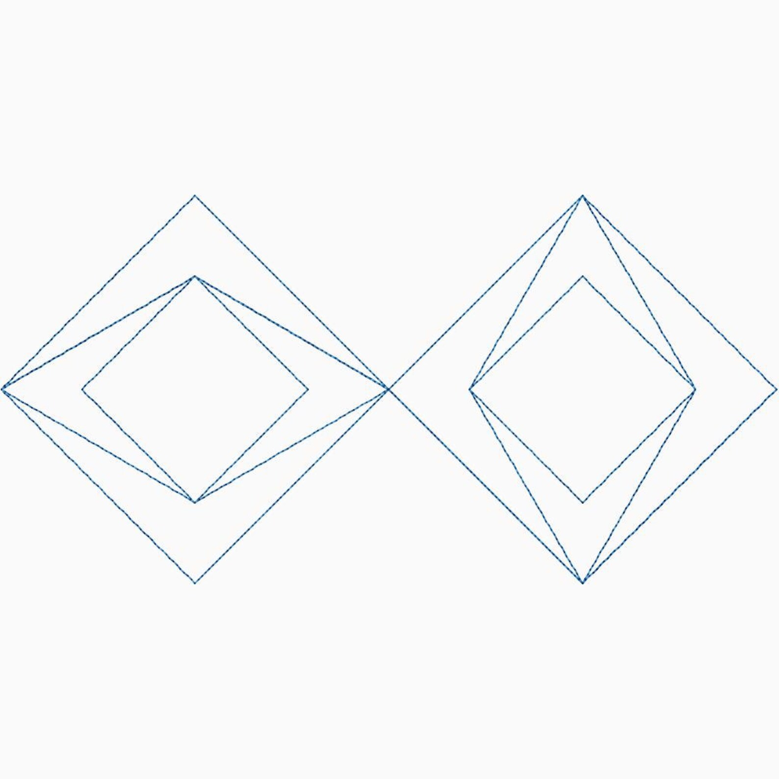 Alternating Diamonds Longarm Quilting Digital Design for - Etsy