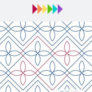 Orange Peel Squares - Digital Longarm Quilting Pantograph | Geometric ...