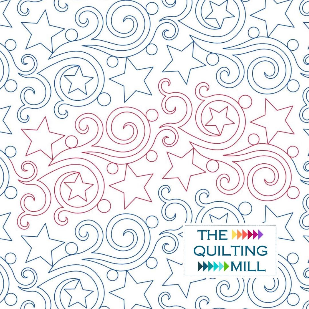Starry Dreams - Digital Pantograph | Whimsical Star and Swirl Pattern ...