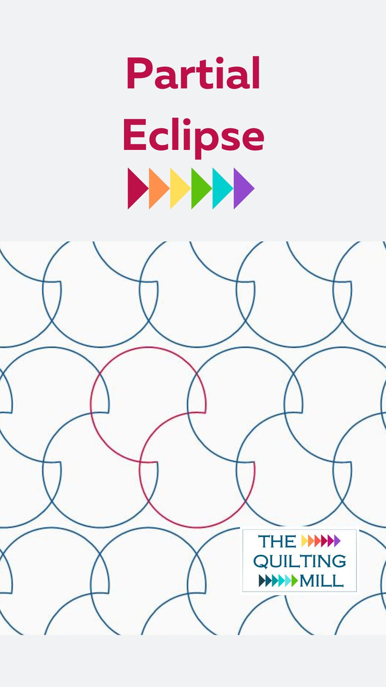 Partial Eclipse - Quilting Pantograph | Digital Longarm Design ...