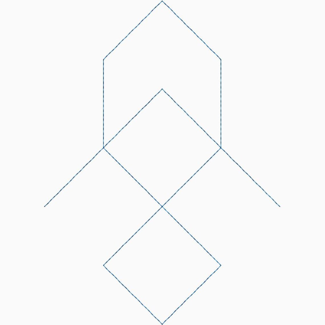 Tessellation 4 - Digital Pantograph | Modern Geometric Quilting Pattern ...