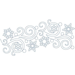 Snowy Dreams - Christmas Digital Pantograph | Elegant Snowflake Design ...