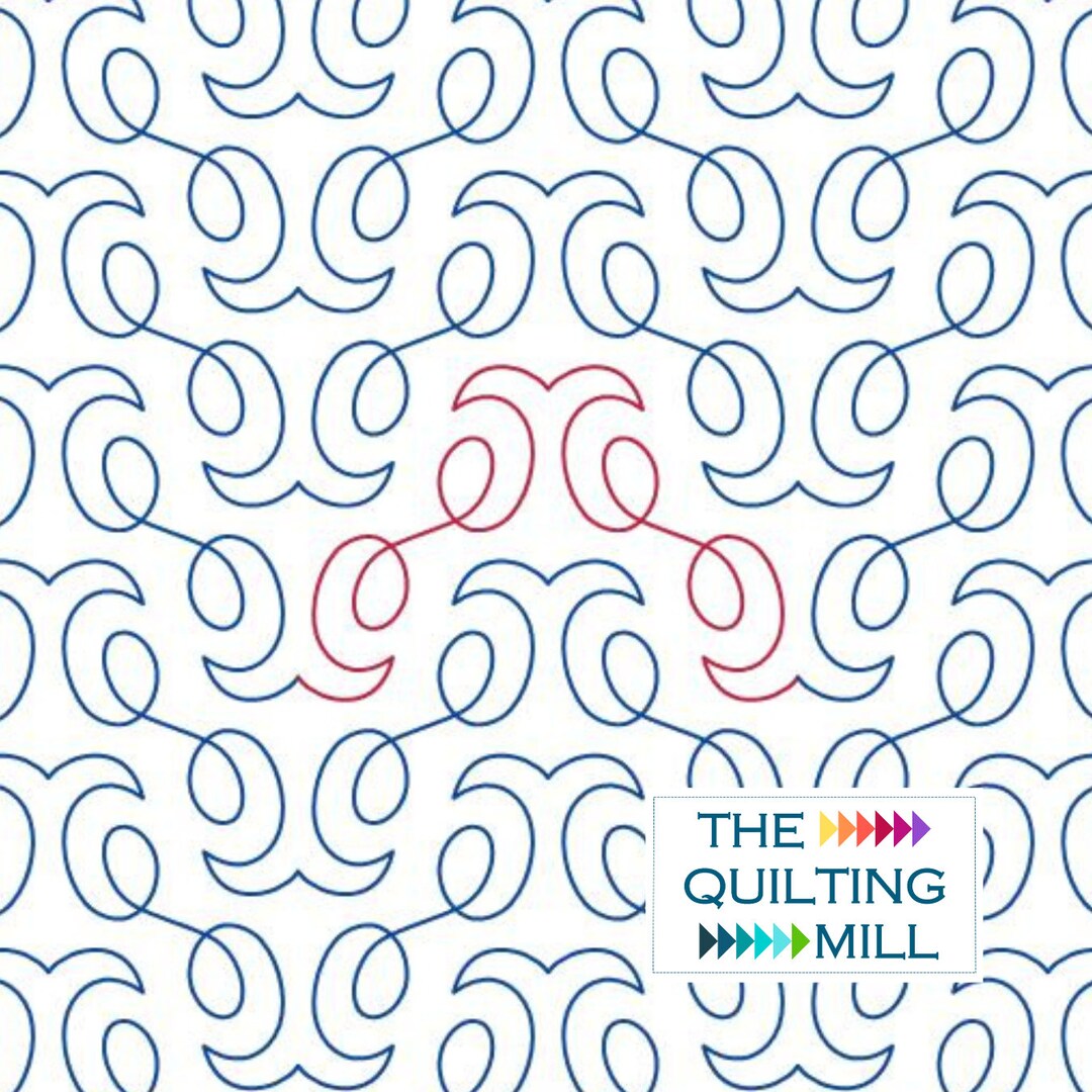 Fluke - Digital Longarm Quilting Design for Edge to Edge Pantograph - Etsy
