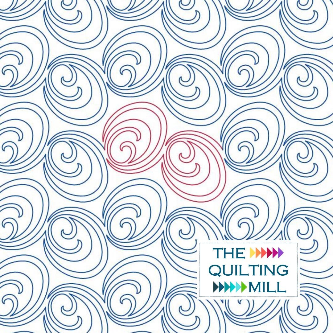 Thumbprint Swirl - Printable Paper Pantograph | Longarm Self-print ...