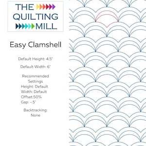 Easy Clamshell - Digital Pantograph | Quilting Pantographs for Longarm ...