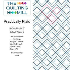 Practically Plaid – Digital Pantograph for Longarm Quilting | Geometric E2E Quilt Pattern ...