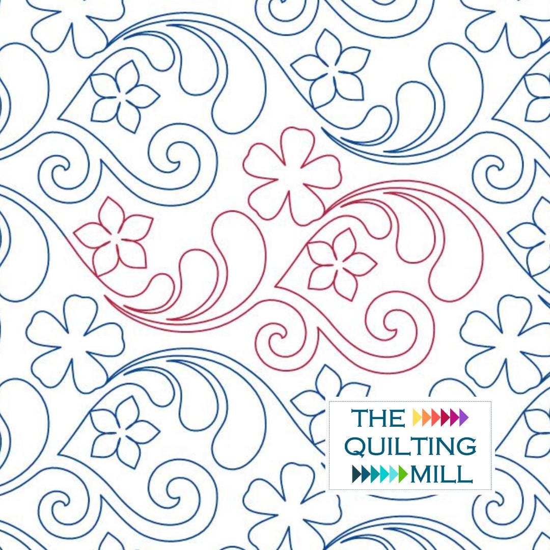 Tropical Stroll - Digital Longarm Quilting Design for Edge to Edge ...