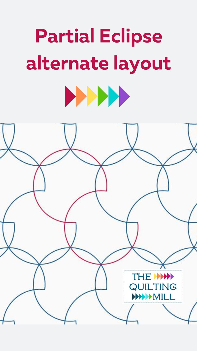 Partial Eclipse - Quilting Pantograph | Digital Longarm Design ...