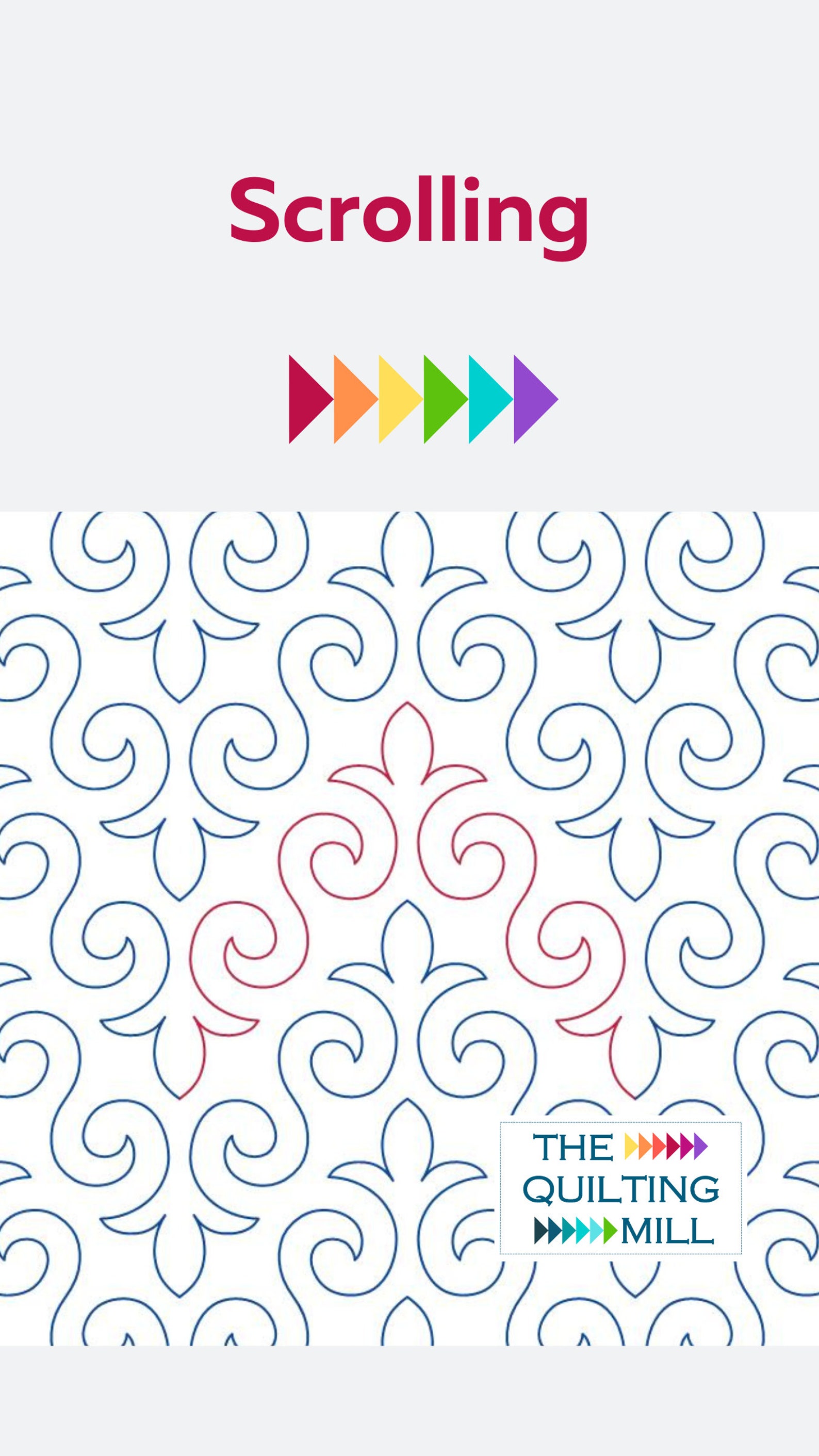 Scrolling - Digital Quilting Pantograph | Longarm Quilt Pattern | E2E ...