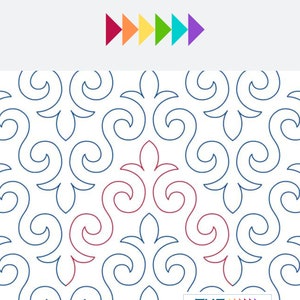 Scrolling - Digital Quilting Pantograph | Longarm Quilt Pattern | E2E ...