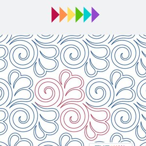 Sploosh - Digital Longarm Pantograph | Fun Swirl Teardrop Quilting ...