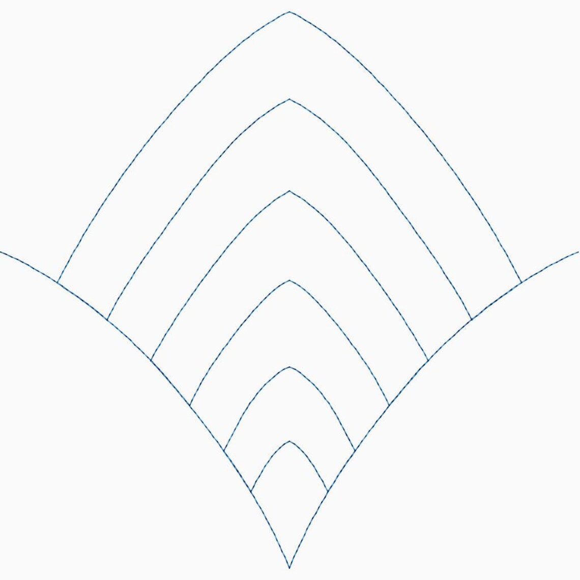Wallpaper Fan - Longarm Pantograph | Modern Fan Quilting Pattern ...