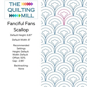 Fanciful Fans Scallop - Digital Longarm Quilting Design for Edge to ...