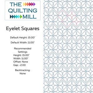 Eyelet Squares - Digital Pantograph | Classic Geometric Loop Design ...