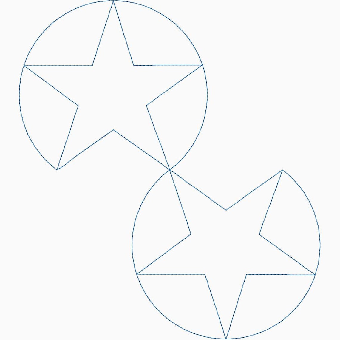 Ribbon Stardigital Longarm Quilting Design for Edge to Edge - Etsy