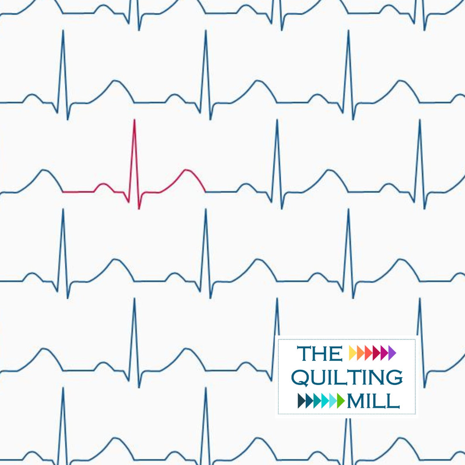Normal Sinus ECG - Heartbeat Quilting Pantograph | Digital Longarm ...