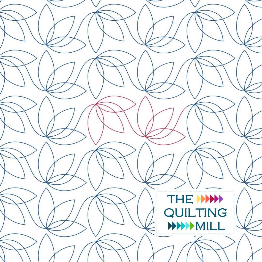 Tossed Lotus - Digital Quilt Pantograph |lotus Flower Longarm Quilting ...
