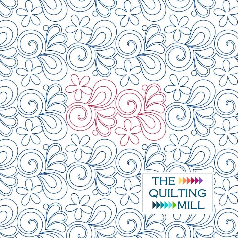 Jovial - Playful Swirl Longarm Quilting Pattern Digital | Pantographs ...