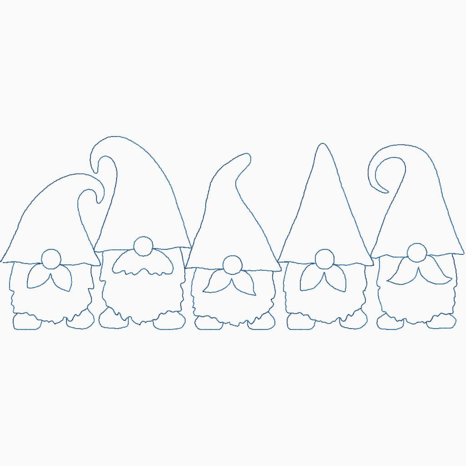 A Donsy of Gnomes - Digital Longarm Quilting Design for Edge to Edge ...