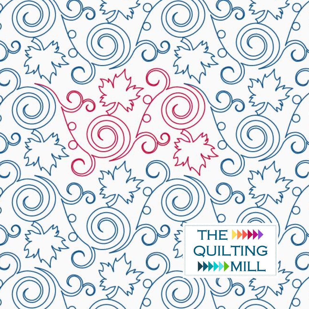 Maple Blitz - Digital Pantograph | Fall Quilting Design | Longarm ...