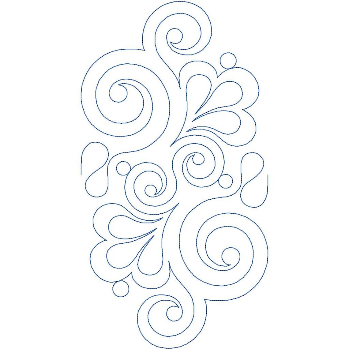 Lofty 1 & 1.2 - Playful Feather Scroll Digital Pantograph | Whimsical ...