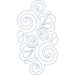 Lofty 1 & 1.2 - Playful Feather Scroll Digital Pantograph | Whimsical ...