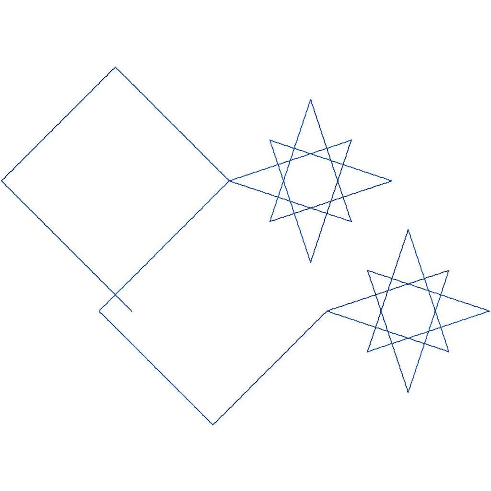 Kaleidostar Squares - Digital Pantograph | Geometric Star Longarm ...