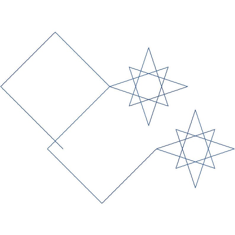 Kaleidostar Squares - Digital Pantograph | Geometric Star Longarm ...