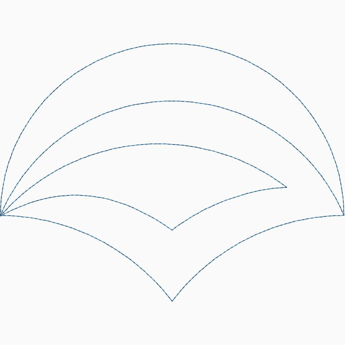 Easy Clamshell Echo - Digital Pantograph | Longarm Quilting Design ...