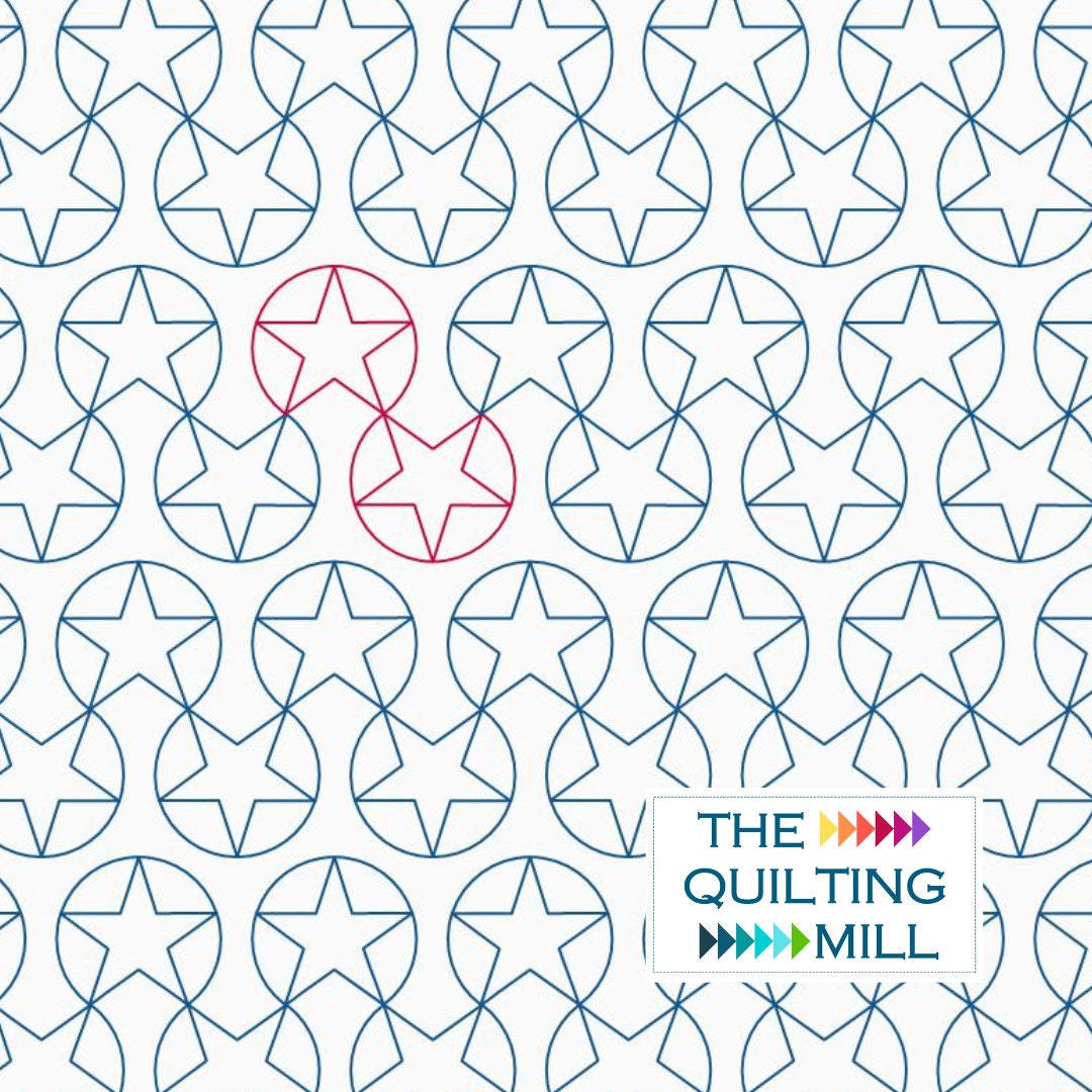 Ribbon Star - Digital Longarm Quilting Design for Edge to Edge Pantograph - Etsy