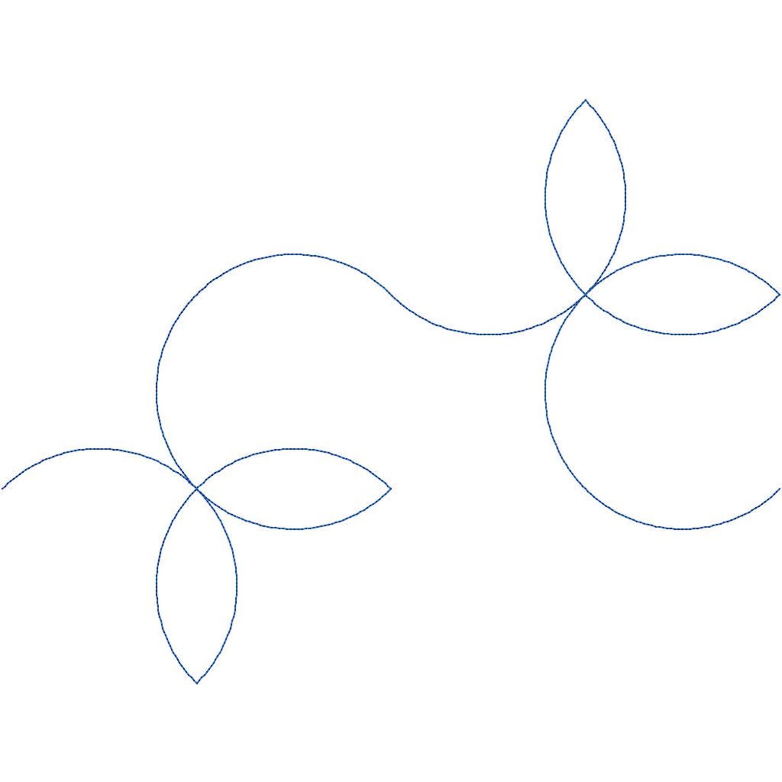 Sprouting - Longarm Pantograph | Leafy Vine Digital Quilting Pattern ...