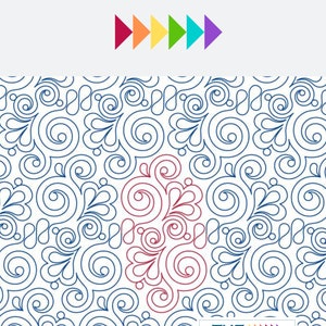 Lofty 1 & 1.2 - Playful Feather Scroll Digital Pantograph | Whimsical ...