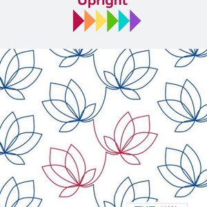 Nodding Bellflower - Digital Longarm Quilting Design for Edge to Edge ...