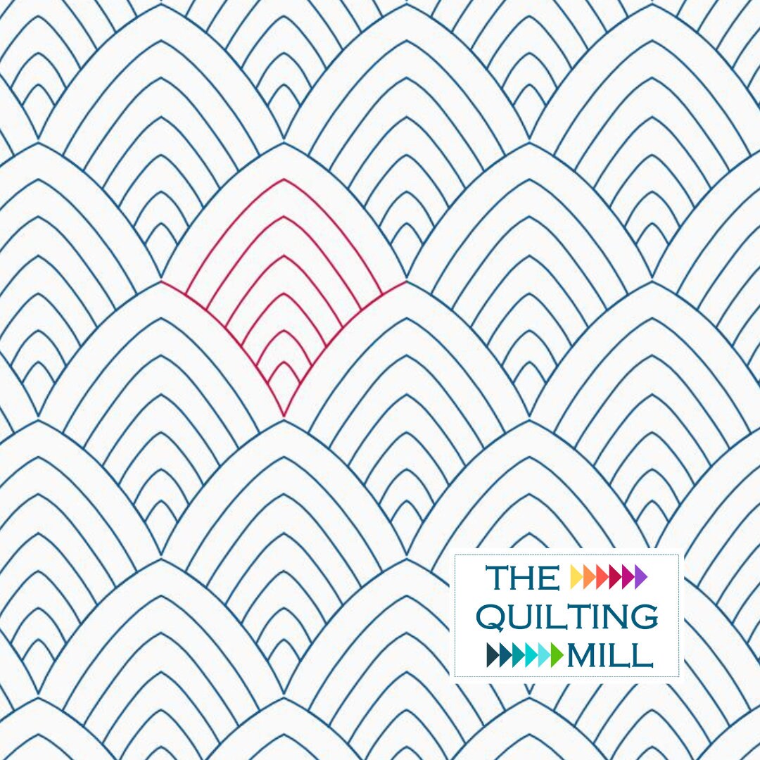 Wallpaper Fan - Longarm Pantograph | Modern Fan Quilting Pattern | Digital Geometric E2E Design ...