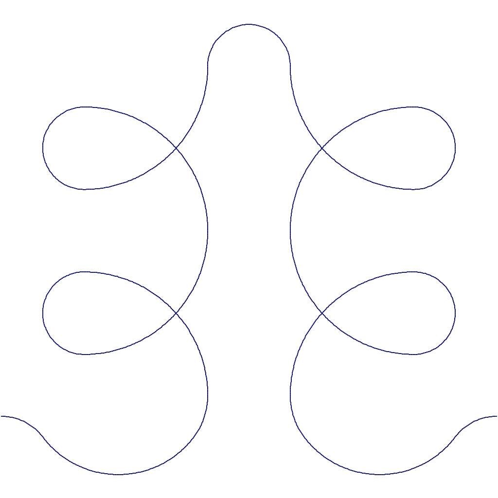 Cover Scroll Curved | Longarm Quilting Pantograph | Playful Curved Loop ...