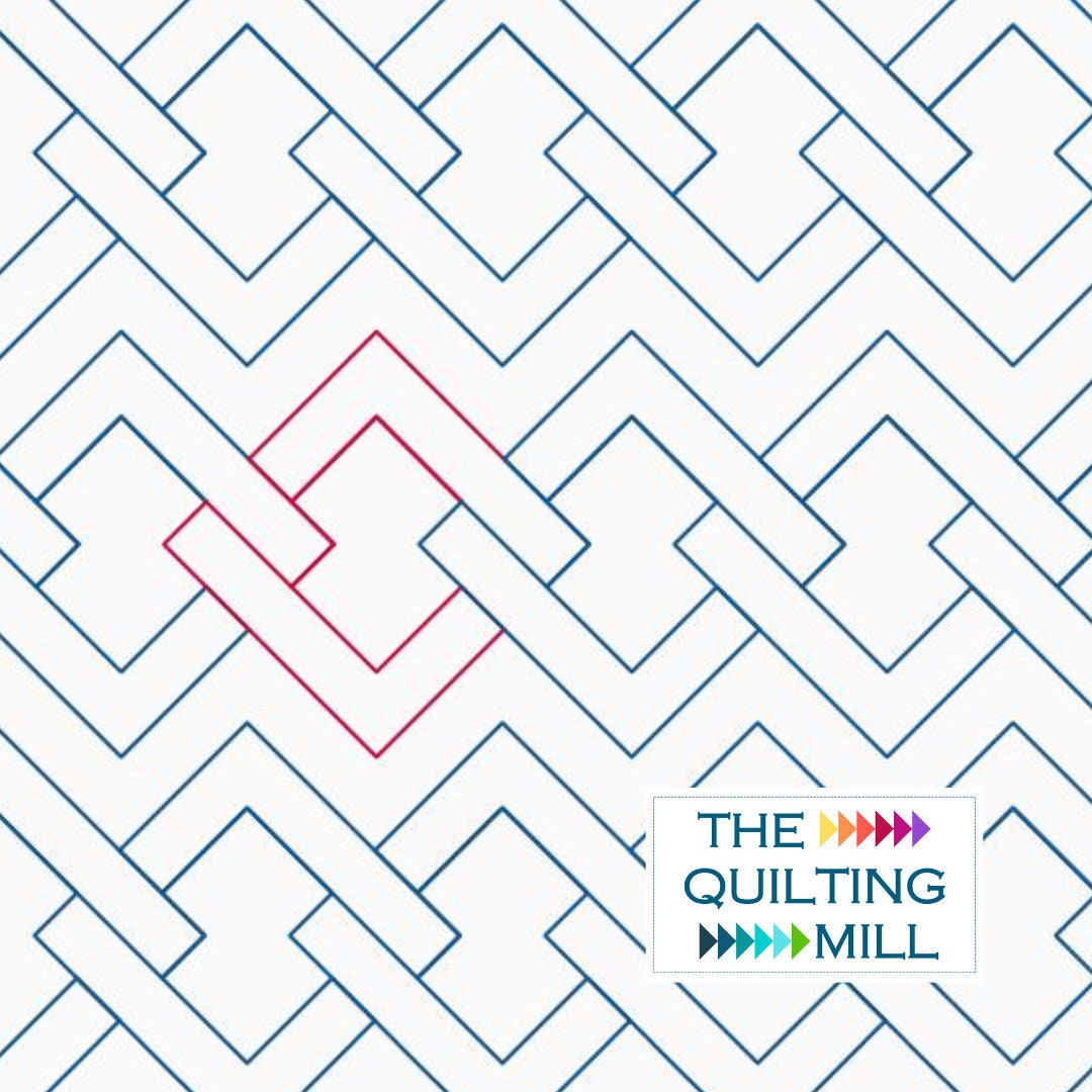 Linked - Digital Longarm Quilting Design for Edge to Edge Pantograph - Etsy