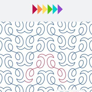 Fluke - Digital Longarm Quilting Design for Edge to Edge Pantograph - Etsy