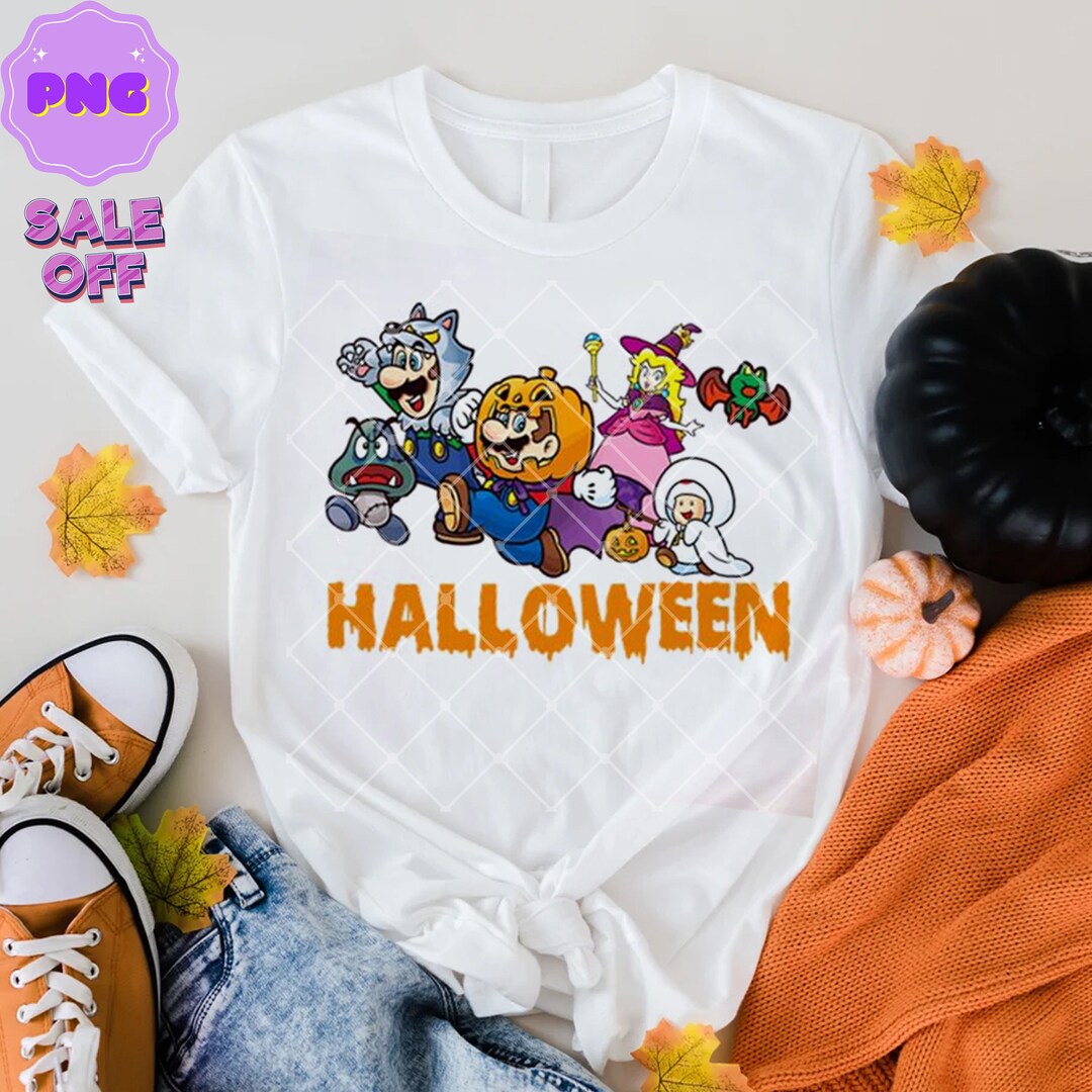 Retro Halloween Mario Png, Super Mario Halloween Png, Fall Vibes Png ...