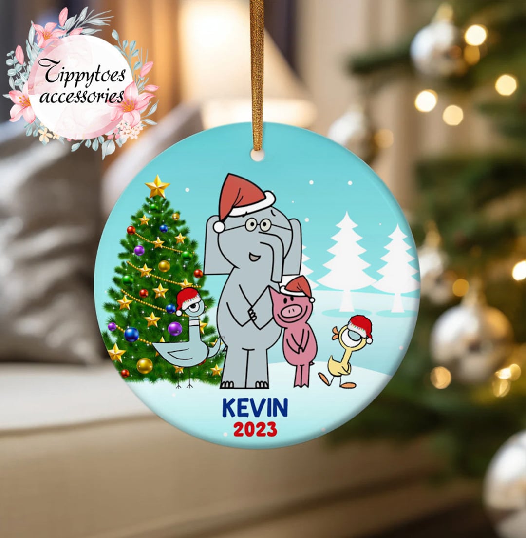 Personalized Elephant Piggie Pigeon Ornament, Gerald and Piggie ...